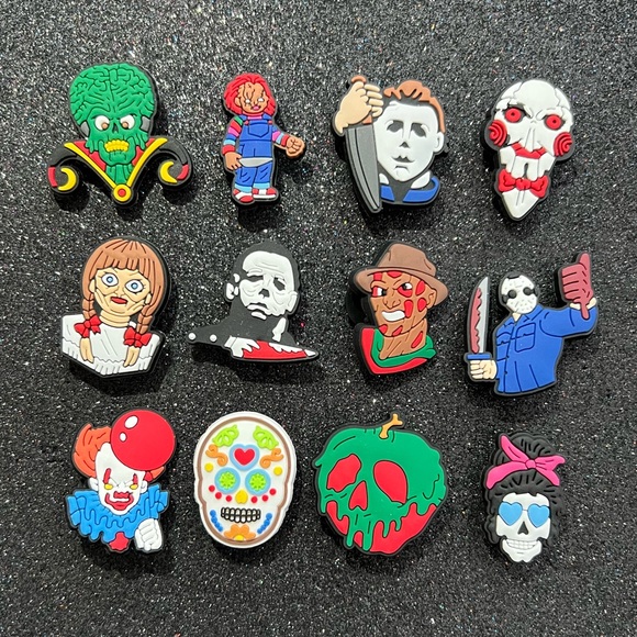 Accessories | 315 Set Of 12pc Horror Movie Shoe Charms | Poshmark